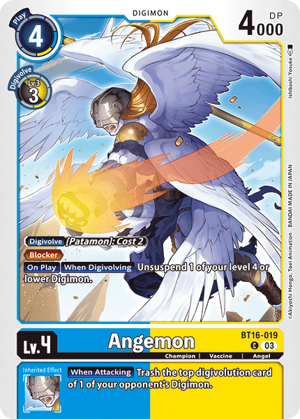Angemon (BT16-019) - Beginning Observer - Digimon Card – Collectbydesign