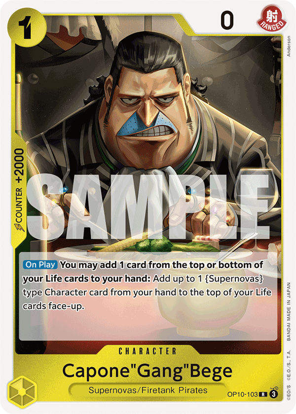 Capone"Gang"Bege (OP10-103) [FOIL] - Royal Blood - One Piece Card ...